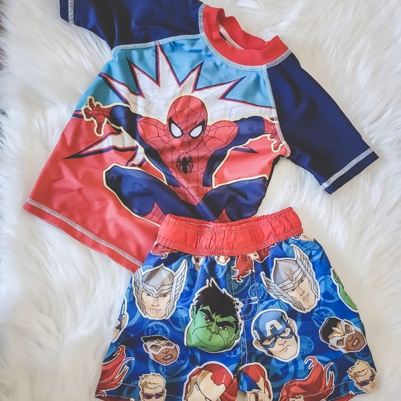 Marvel | Swim | Marvel Avengers Swimming 2pc Set | Poshmark